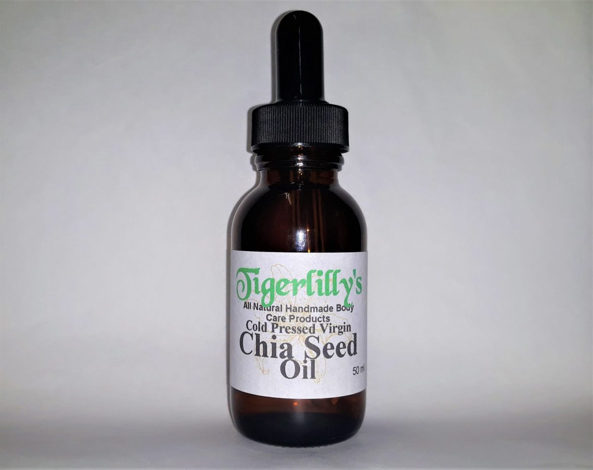 Chia Seed oil – Virgin Cold Pressed – Tigerlilly's – Natural Skin Care ...