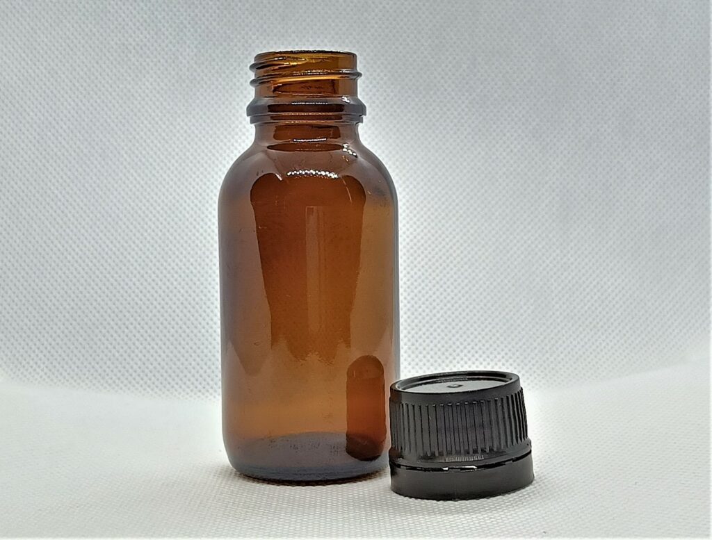50ml Amber Glass Bottle with Tamper-tel Lid - Tigerlilly's - Natural ...